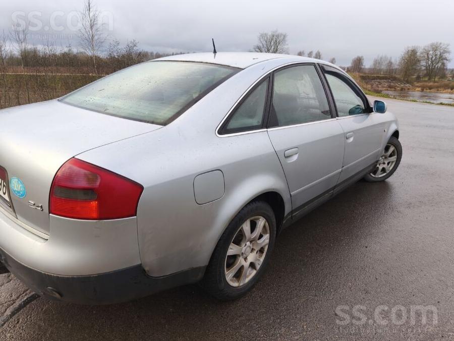 Grey Audi A6 1998 in Jekabpils, with an engine capacity of 2.40 L and mileage of 370 thousand km for 1150 €, photo 4 on AUTOMOTO.COM.LV