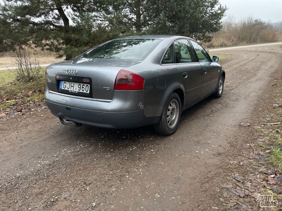 Grey Audi A6 1998 in Vilnius, with an engine capacity of 1.90 L and mileage of 449 thousand km for 1350 €, photo 2 on AUTOMOTO.COM.LV