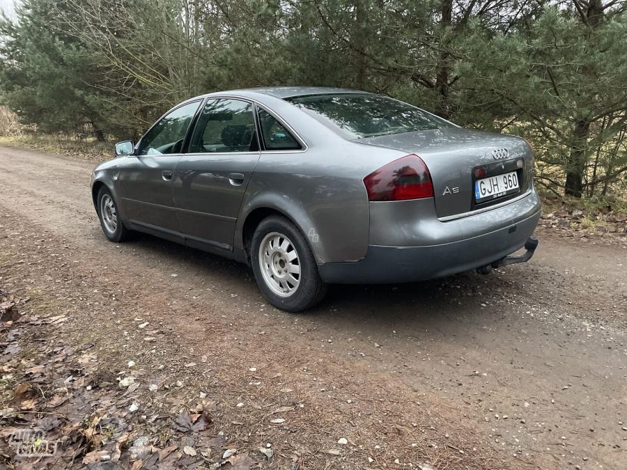 Grey Audi A6 1998 in Vilnius, with an engine capacity of 1.90 L and mileage of 449 thousand km for 1350 €, photo 4 on AUTOMOTO.COM.LV
