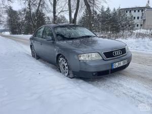 Grey Audi A6 1998 in Vilnius, with an engine capacity of 1.90 L and mileage of 449 thousand km for 1400 €, photo  on AUTOMOTO.COM.LV
