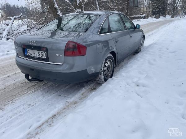 Grey Audi A6 1998 in Vilnius, with an engine capacity of 1.90 L and mileage of 449 thousand km for 1400 €, photo 2 on AUTOMOTO.COM.LV