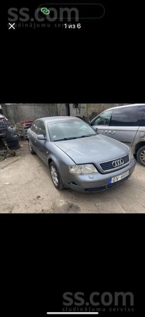 Grey Audi A6 1998 in Jelgava, with an engine capacity of 2.40 L and mileage of 281 thousand km for 400 €, photo  on AUTOMOTO.COM.LV