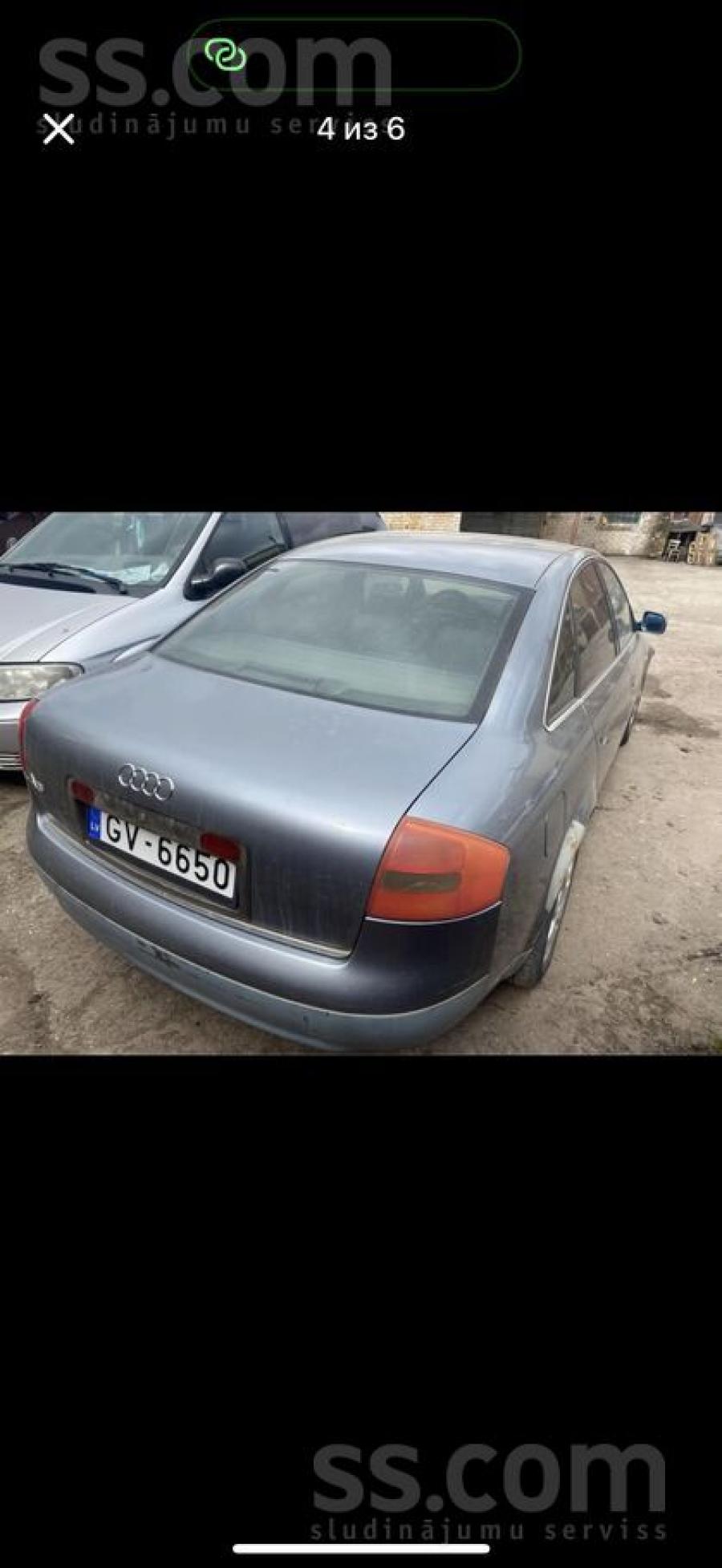 Pelēks Audi A6 1998 Jelgava, ar dzinēja tilpumu 2.40 L un nobraukumu 281 tūkst. km par 400 €, foto 4 vietnē AUTOMOTO.COM.LV
