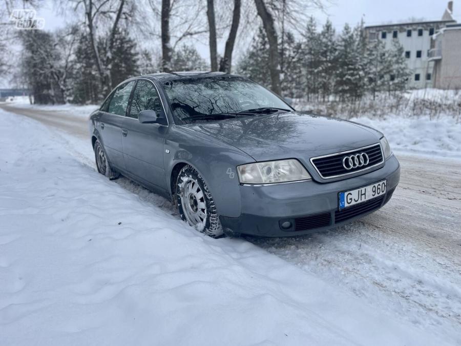 Grey Audi A6 1998 in Vilnius, with an engine capacity of 1.90 L and mileage of 449 thousand km for 1300 €, photo 4 on AUTOMOTO.COM.LV