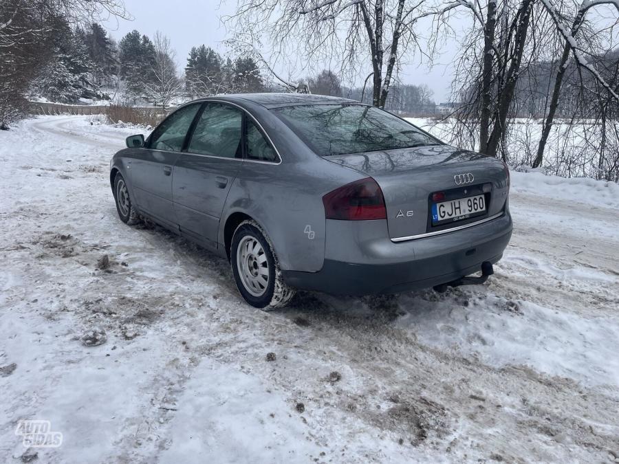 Grey Audi A6 1998 in Vilnius, with an engine capacity of 1.90 L and mileage of 449 thousand km for 1300 €, photo 3 on AUTOMOTO.COM.LV