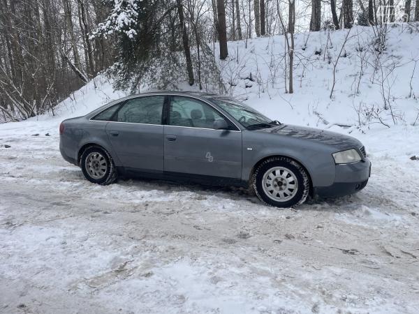 Grey Audi A6 1998 in Vilnius, with an engine capacity of 1.90 L and mileage of 449 thousand km for 1300 €, photo 5 on AUTOMOTO.COM.LV