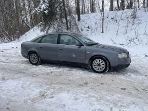 Grey Audi A6 1998 in Vilnius, with an engine capacity of 1.90 L and mileage of 449 thousand km for 1300 €, photo 5 on AUTOMOTO.COM.LV