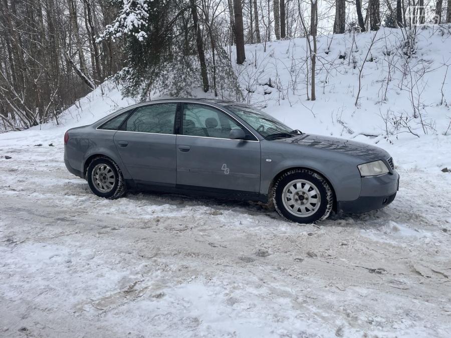 Grey Audi A6 1998 in Vilnius, with an engine capacity of 1.90 L and mileage of 449 thousand km for 1300 €, photo 5 on AUTOMOTO.COM.LV
