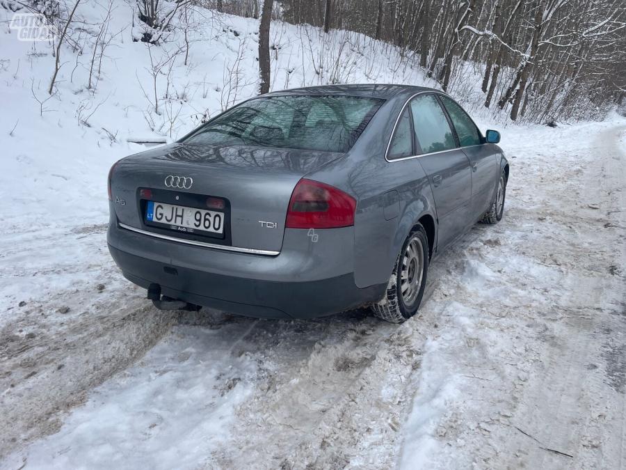 Grey Audi A6 1998 in Vilnius, with an engine capacity of 1.90 L and mileage of 340 thousand km for 1200 €, photo 2 on AUTOMOTO.COM.LV