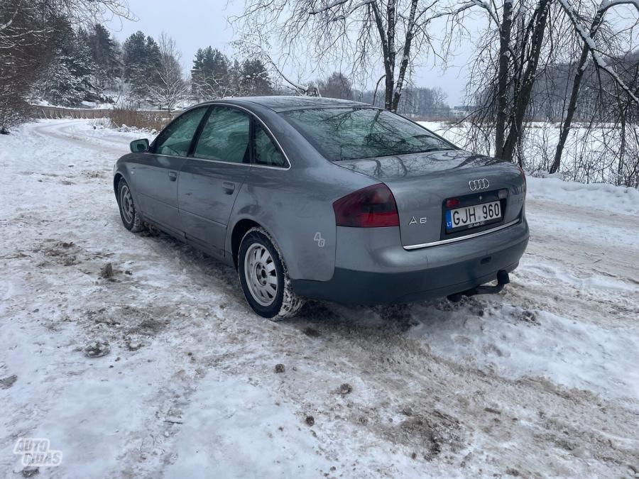 Grey Audi A6 1998 in Vilnius, with an engine capacity of 1.90 L and mileage of 346 thousand km for 1200 €, photo 2 on AUTOMOTO.COM.LV
