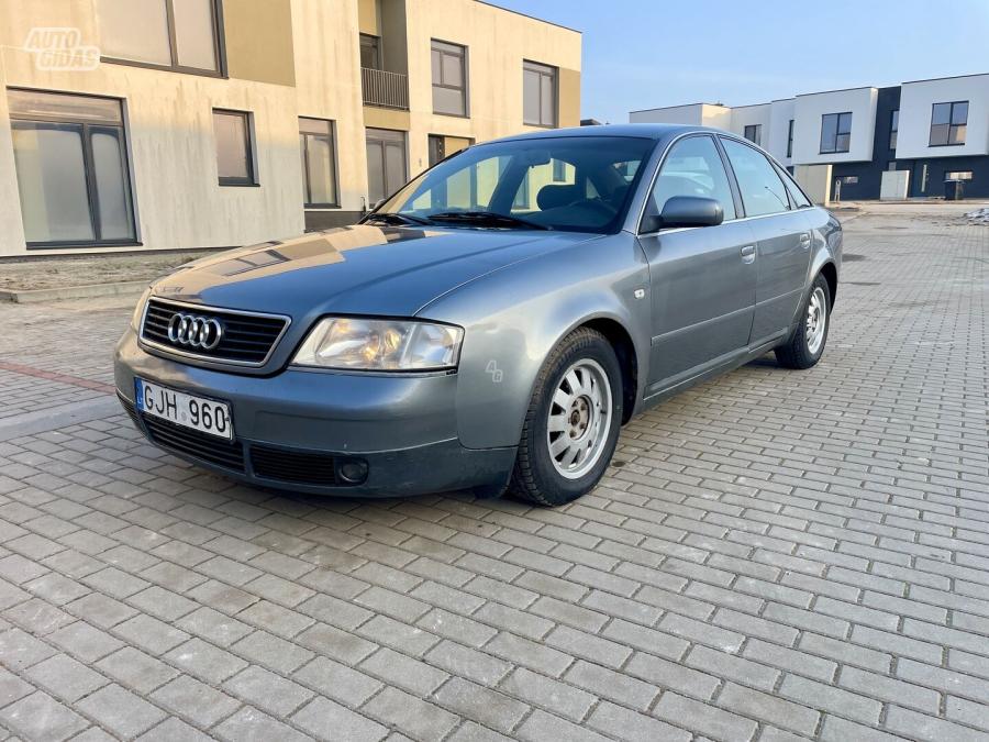 Grey Audi A6 1998 in Vilnius, with an engine capacity of 1.90 L and mileage of 375 thousand km for 1050 €, photo 1 on AUTOMOTO.COM.LV