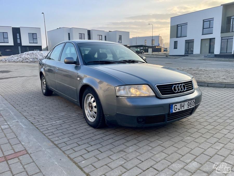 Grey Audi A6 1998 in Vilnius, with an engine capacity of 1.90 L and mileage of 375 thousand km for 1050 €, photo 2 on AUTOMOTO.COM.LV
