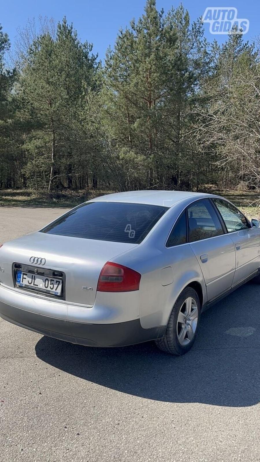 Grey Audi A6 1998 in Jonava, with an engine capacity of 2.40 L and mileage of 413 thousand km for 1000 €, photo 3 on AUTOMOTO.COM.LV
