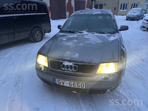 Серый Ауди А6 1998 в Елгава, объемом двигателя 2.40 л и пробегом 281 тыс. км за 450 €, фото 1 на AUTOMOTO.COM.LV