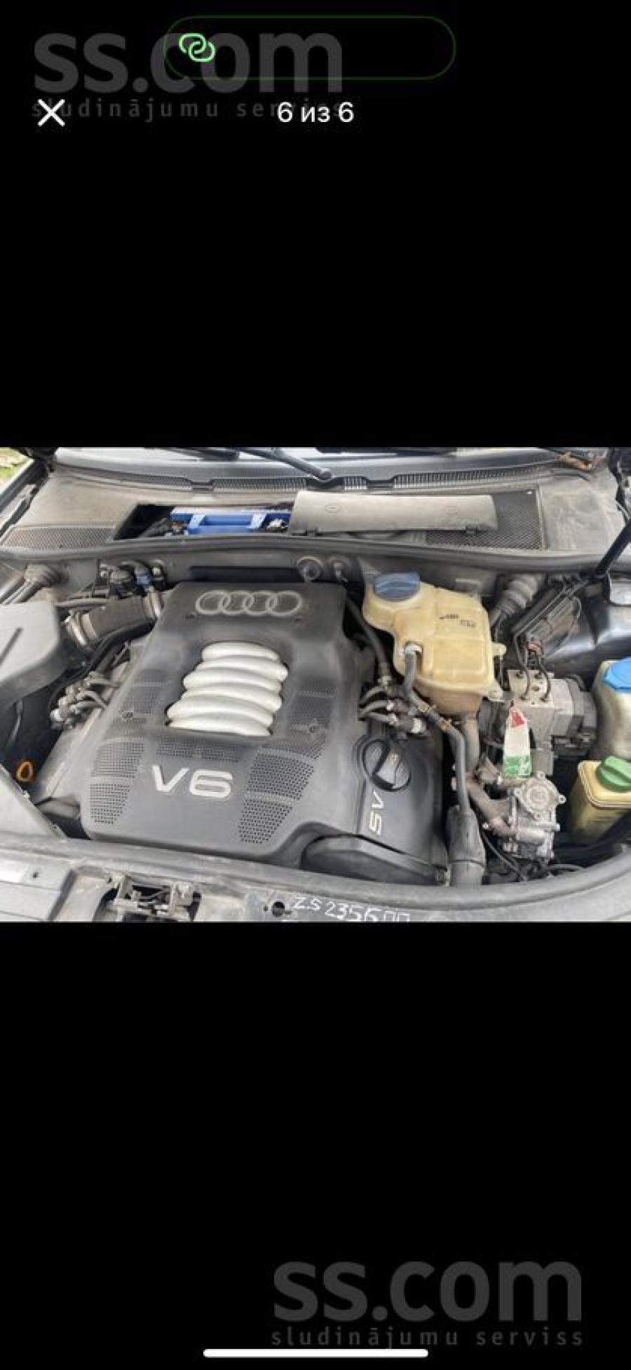 Pelēks Audi A6 1998 Jelgava, ar dzinēja tilpumu 2.40 L un nobraukumu 281 tūkst. km par 450 €, foto 7 vietnē AUTOMOTO.COM.LV