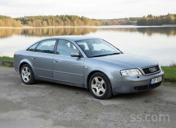 Audi A6 1998 in Riga on AUTOMOTO.COM.LV Grey Audi A6 1998 in Riga, with an engine capacity of 2.40 L and mileage of 484 thousand km for 2000 €, photo 4 on AUTOMOTO.COM.LV