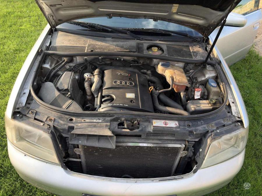 Grey Audi A6 1999 in Vilkaviskis, with an engine capacity of 1.90 L and mileage of 357 thousand km for 1250 €, photo 12 on AUTOMOTO.COM.LV