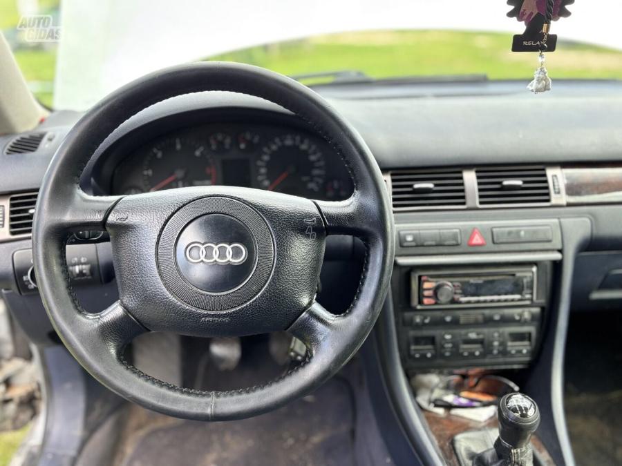 Grey Audi A6 1999 in Raseiniai, with an engine capacity of 1.90 L and mileage of 334 thousand km for 850 €, photo 8 on AUTOMOTO.COM.LV