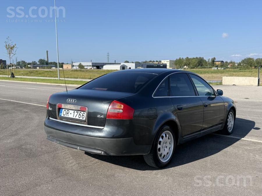 Grey Audi A6 1999 in Liepaja, with an engine capacity of 2.40 L and mileage of 323 thousand km for 1500 €, photo 3 on AUTOMOTO.COM.LV