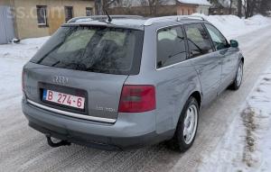 Grey Audi A6 2000 in Daugavpils, with an engine capacity of 1.90 L and mileage of 405 thousand km for 1390 €, photo 5 on AUTOMOTO.COM.LV
