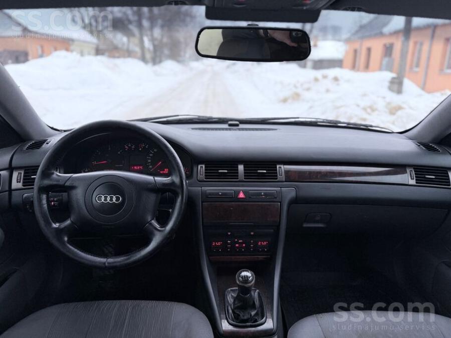 Grey Audi A6 2000 in Daugavpils, with an engine capacity of 1.90 L and mileage of 405 thousand km for 1390 €, photo 8 on AUTOMOTO.COM.LV