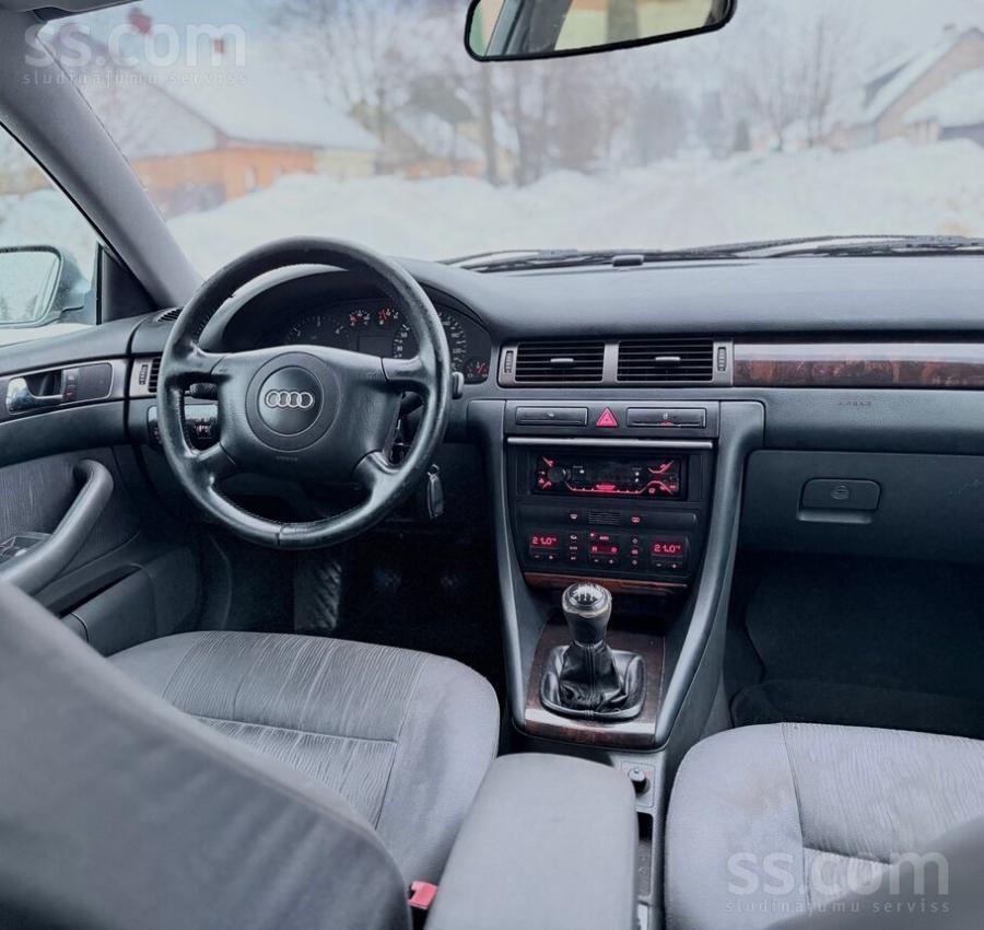Grey Audi A6 2000 in Daugavpils, with an engine capacity of 1.90 L and mileage of 405 thousand km for 1390 €, photo 9 on AUTOMOTO.COM.LV