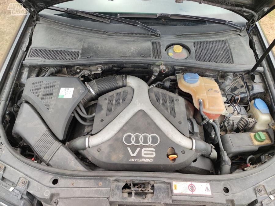 Grey Audi A6 2000 in Vilnius, with an engine capacity of 2.70 L and mileage of 279 thousand km for 2000 €, photo 12 on AUTOMOTO.COM.LV