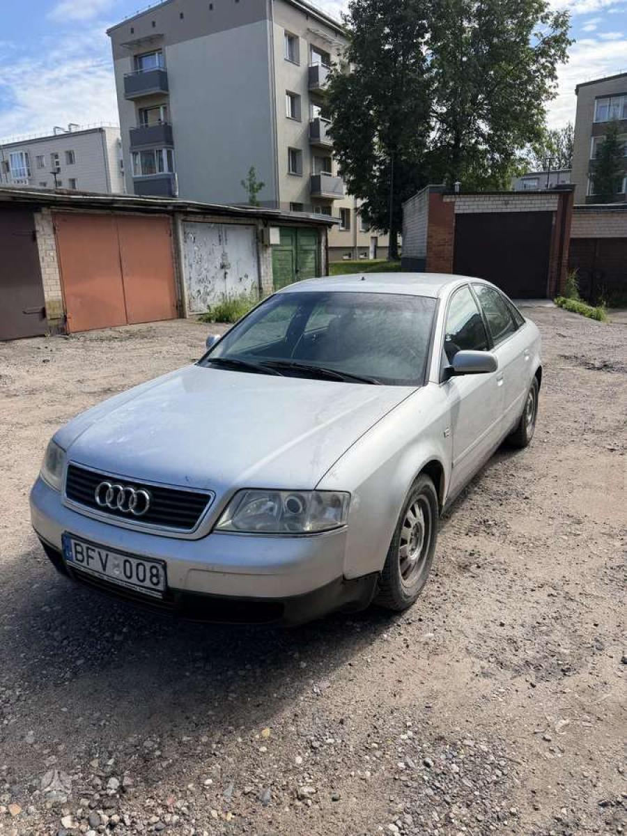 Grey Audi A6 2000 in Kaunas, with an engine capacity of 1.78 L and mileage of 345 thousand km for 599 €, photo 1 on AUTOMOTO.COM.LV