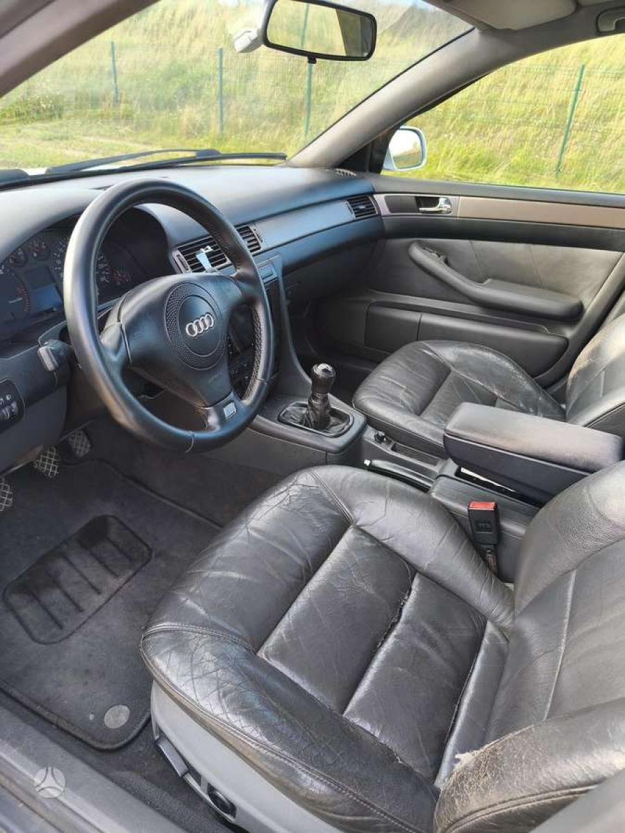 Pelēks Audi A6 2000 Mažeikiai, ar dzinēja tilpumu 2.50 L un nobraukumu 350 tūkst. km par 550 €, foto 8 vietnē AUTOMOTO.COM.LV