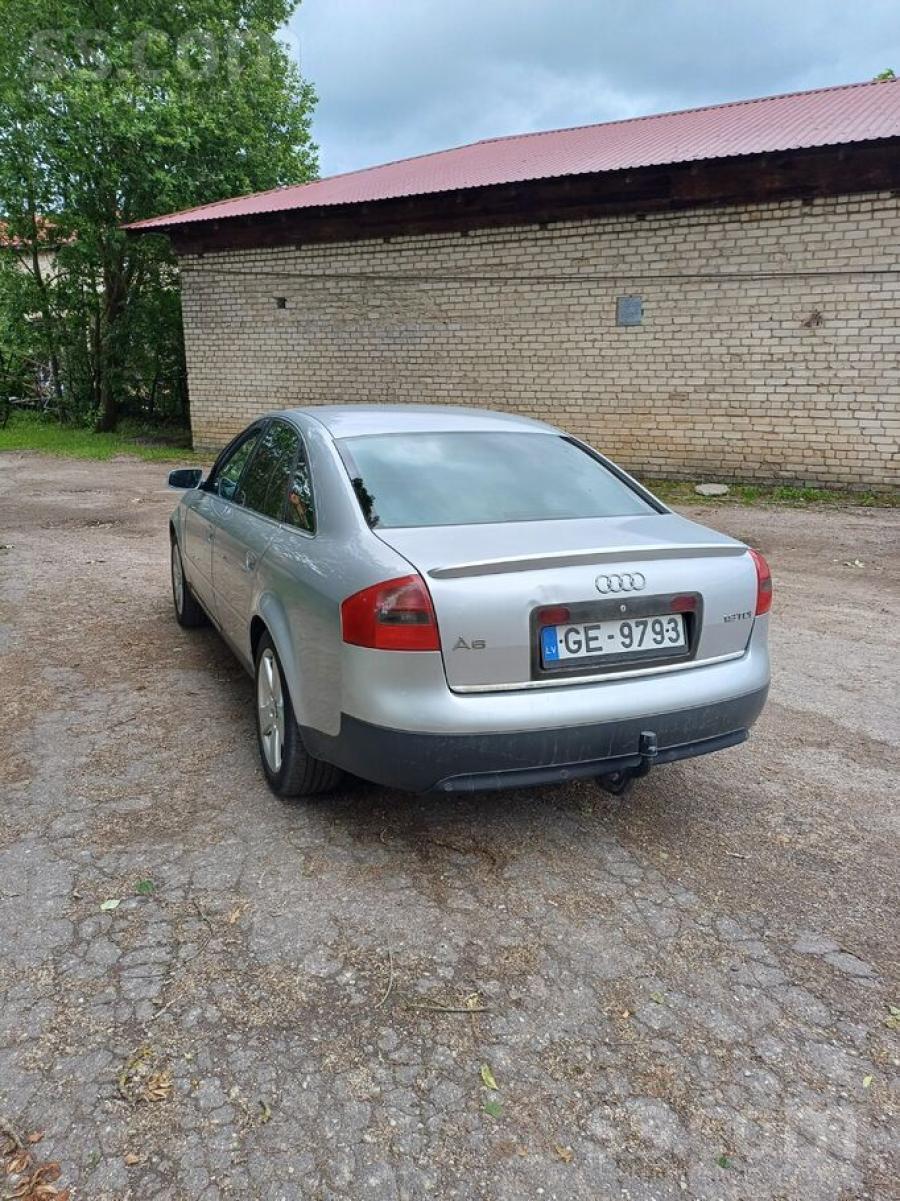 Grey Audi A6 2001 in Saldus, with an engine capacity of 1.90 L and mileage of 282 thousand km for 1800 €, photo 3 on AUTOMOTO.COM.LV