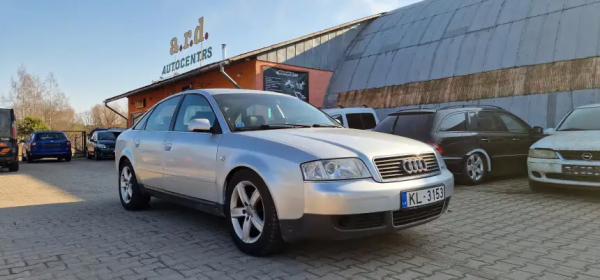 Grey Audi A6 2001 in Valmiera, with an engine capacity of 1.80 L and mileage of 280 thousand km for 1100 €, photo 1 on AUTOMOTO.COM.LV