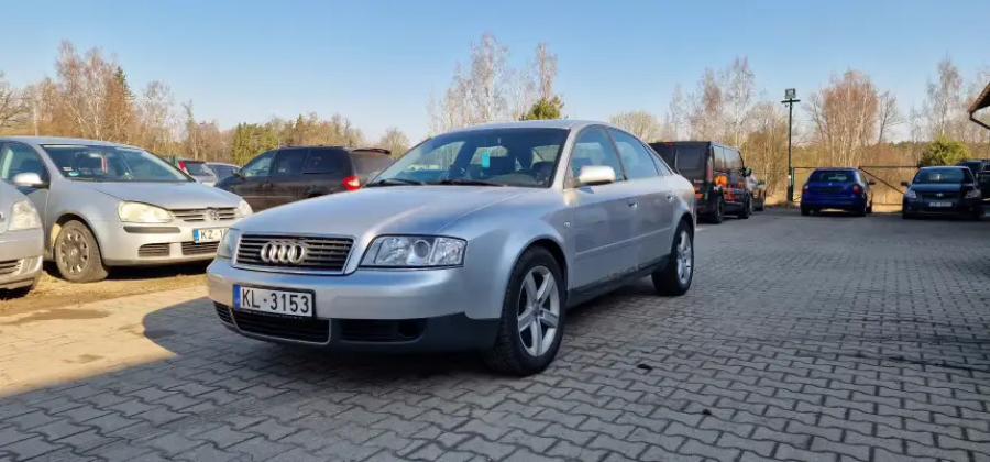 Grey Audi A6 2001 in Valmiera, with an engine capacity of 1.80 L and mileage of 280 thousand km for 1100 €, photo 7 on AUTOMOTO.COM.LV