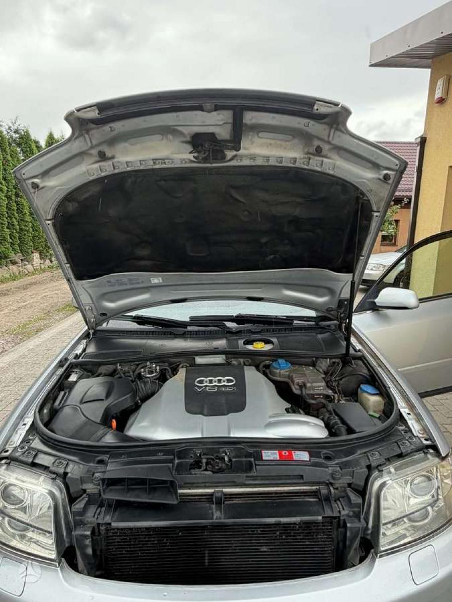 Pelēks Audi A6 2001 Marijampole, ar dzinēja tilpumu 2.50 L un nobraukumu 286 tūkst. km par 1300 €, foto 7 vietnē AUTOMOTO.COM.LV
