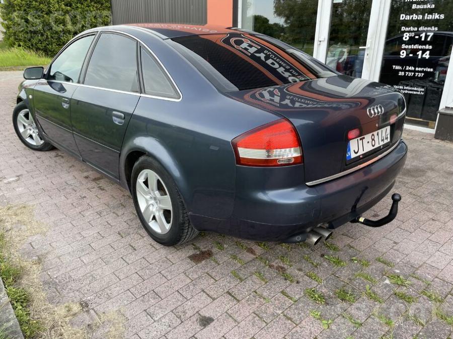 Grey Audi A6 2002 in Bauska, with an engine capacity of 1.80 L and mileage of 0 thousand km for 1680 €, photo 3 on AUTOMOTO.COM.LV