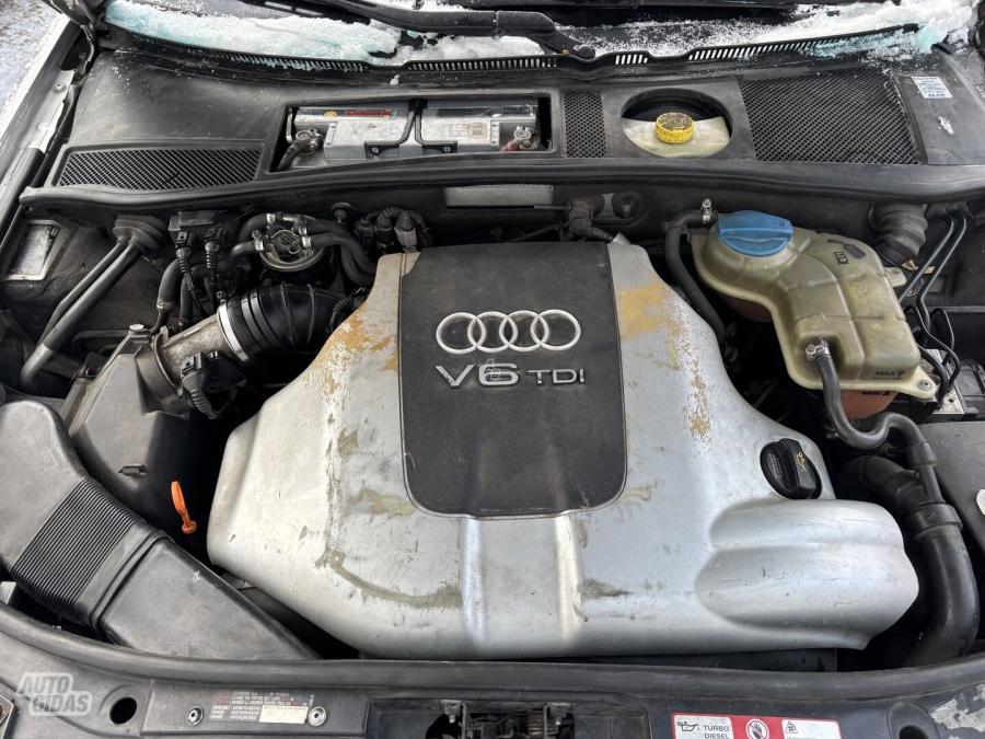 Grey Audi A6 2002 in Vilnius, with an engine capacity of 2.50 L and mileage of 300 thousand km for 580 €, photo 8 on AUTOMOTO.COM.LV