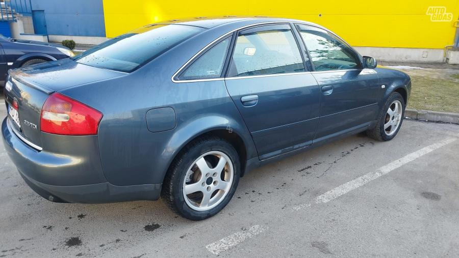 Pelēks Audi A6 2002 Marijampole, ar dzinēja tilpumu 2.50 L un nobraukumu 360 tūkst. km par 1300 €, foto 3 vietnē AUTOMOTO.COM.LV