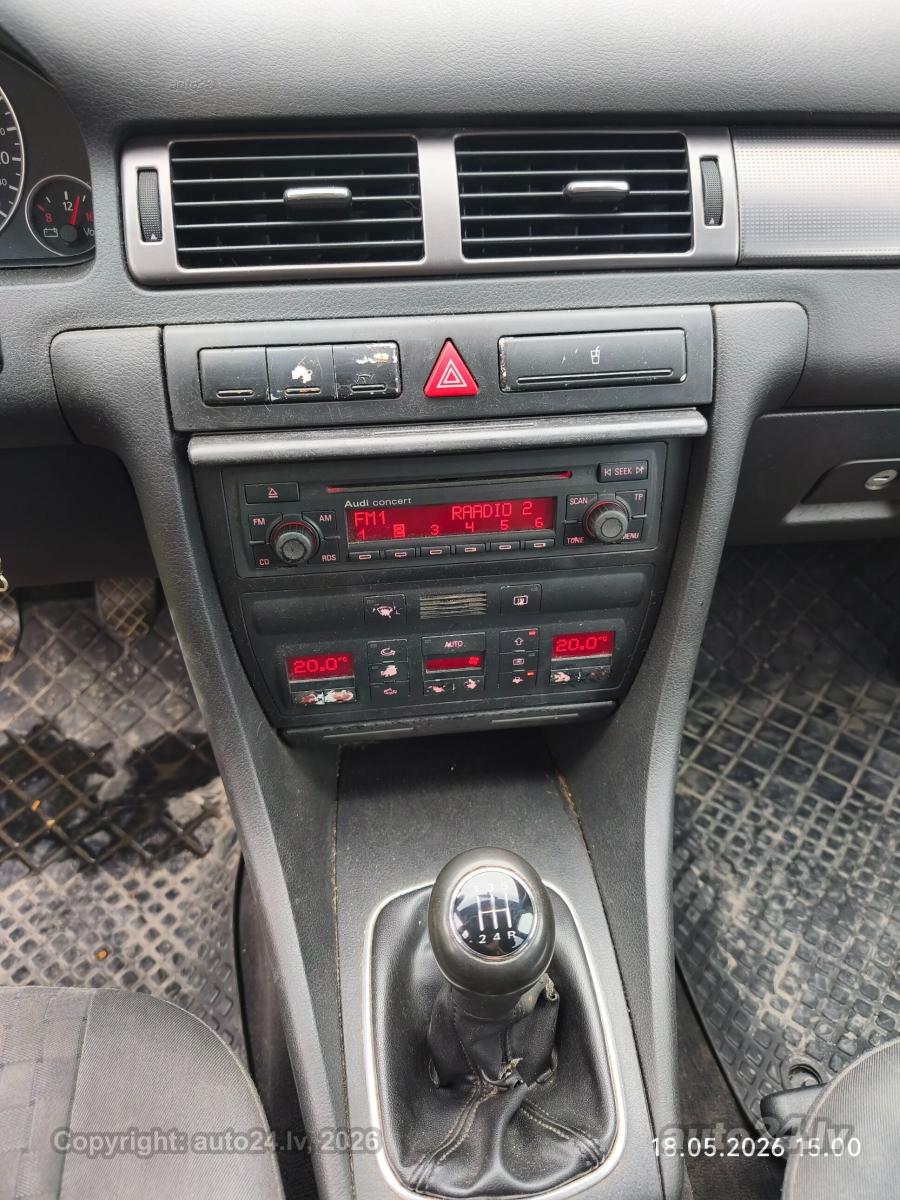 Grey Audi A6 2002 in Tartu, with an engine capacity of 1.90 L and mileage of 336 thousand km for 1000 €, photo 9 on AUTOMOTO.COM.LV