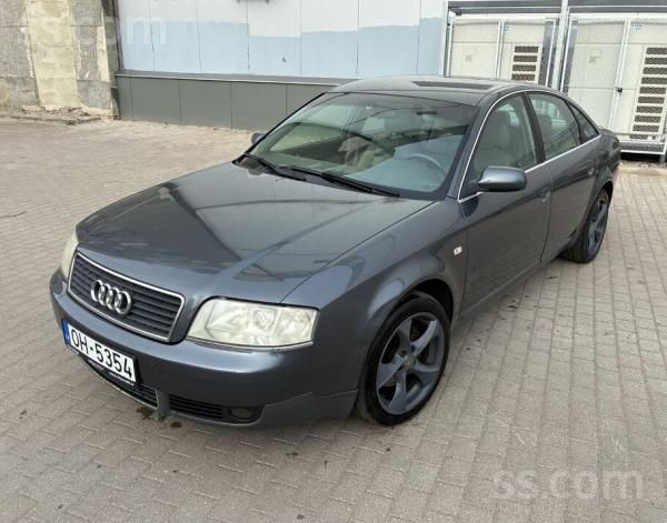 Grey Audi A6 2002 in Riga, with an engine capacity of 1.90 L and mileage of 342 thousand km for 2450 €, photo 1 on AUTOMOTO.COM.LV