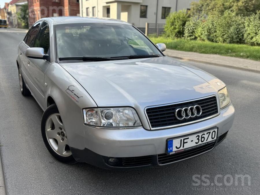 Grey Audi A6 2002 in Jelgava, with an engine capacity of 1.90 L and mileage of 375 thousand km for 1150 €, photo 3 on AUTOMOTO.COM.LV