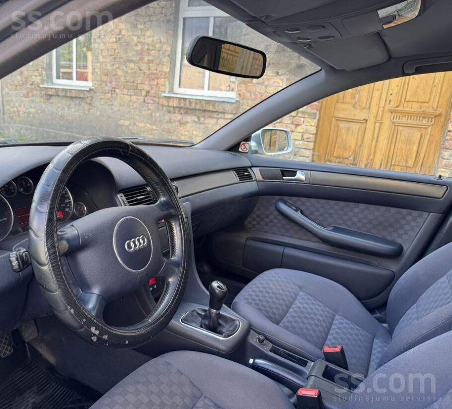 Grey Audi A6 2002 in Jelgava, with an engine capacity of 1.90 L and mileage of 375 thousand km for 1150 €, photo 8 on AUTOMOTO.COM.LV