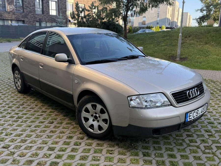 Grey Audi A6 2002 in Vilnius, with an engine capacity of 1.90 L and mileage of 334 thousand km for 1350 €, photo 1 on AUTOMOTO.COM.LV