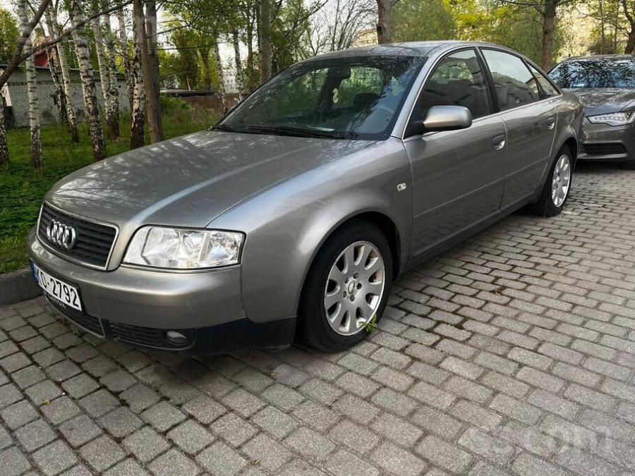 Grey Audi A6 2002 in Riga, with an engine capacity of 2.50 L and mileage of 399 thousand km for 600 €, photo 1 on AUTOMOTO.COM.LV