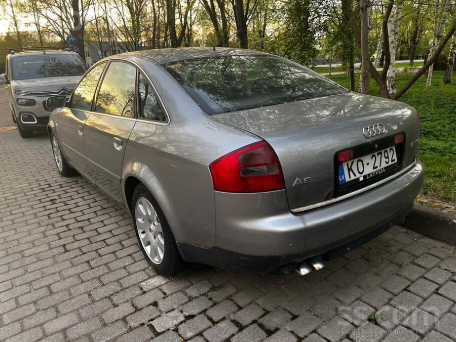 Grey Audi A6 2002 in Riga, with an engine capacity of 2.50 L and mileage of 399 thousand km for 600 €, photo 3 on AUTOMOTO.COM.LV