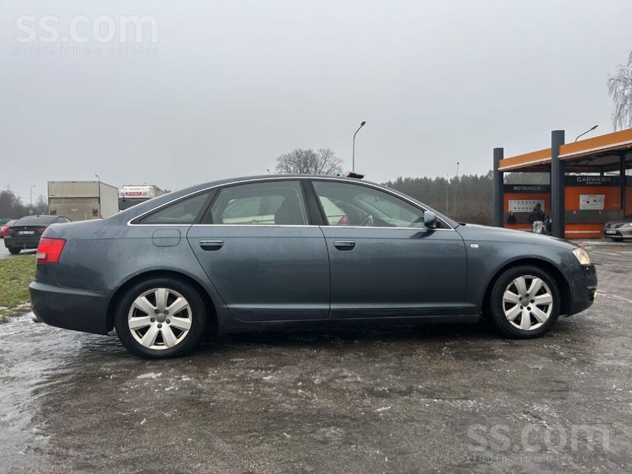 Grey Audi A6 2004 in Riga, with an engine capacity of 2.40 L and mileage of 352 thousand km for 1800 €, photo 5 on AUTOMOTO.COM.LV