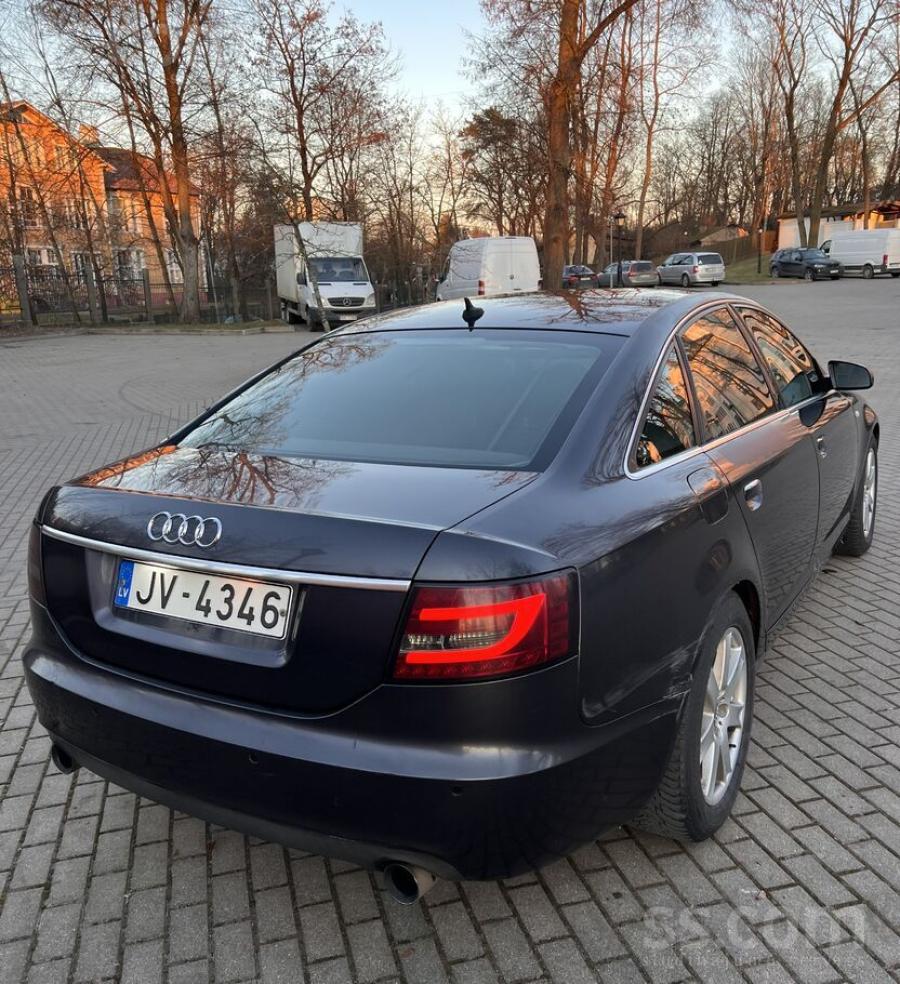Grey Audi A6 2004 in Riga, with an engine capacity of 3.00 L and mileage of 381 thousand km for 3350 €, photo 6 on AUTOMOTO.COM.LV