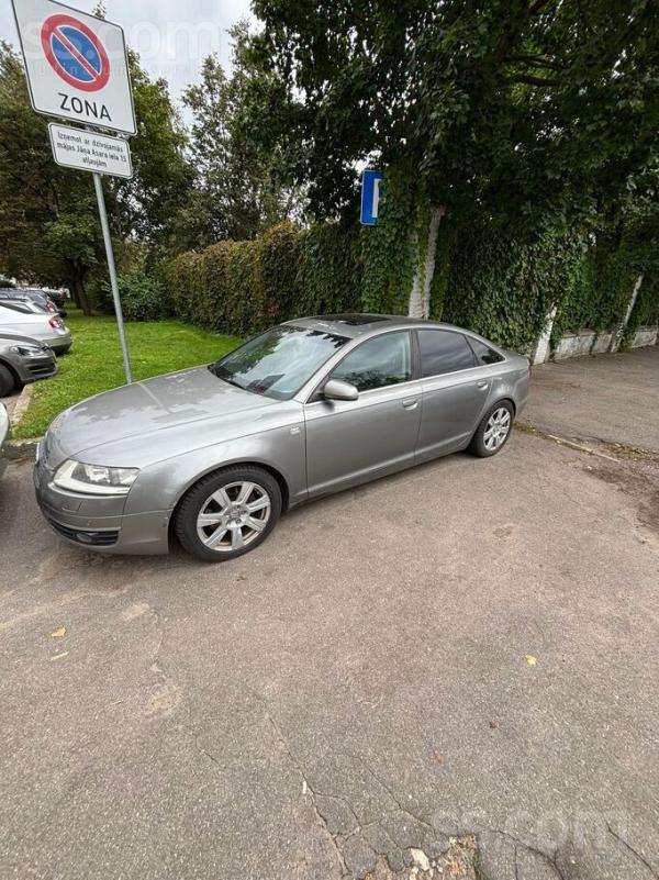 Grey Audi A6 2004 in Riga, with an engine capacity of 3.00 L and mileage of 333 thousand km for 1450 €, photo 1 on AUTOMOTO.COM.LV