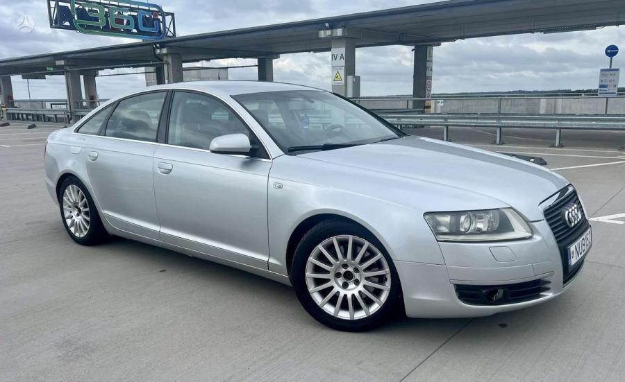 Grey Audi A6 2004 in Vilnius, with an engine capacity of 3.12 L and mileage of 280 thousand km for 1950 €, photo 10 on AUTOMOTO.COM.LV