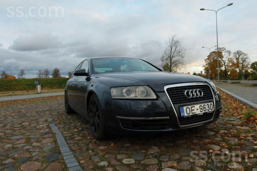 Pelēks Audi A6 2004 Daugavpils, ar dzinēja tilpumu 3.00 L un nobraukumu 331 tūkst. km par 2500 €, foto 1 vietnē AUTOMOTO.COM.LV