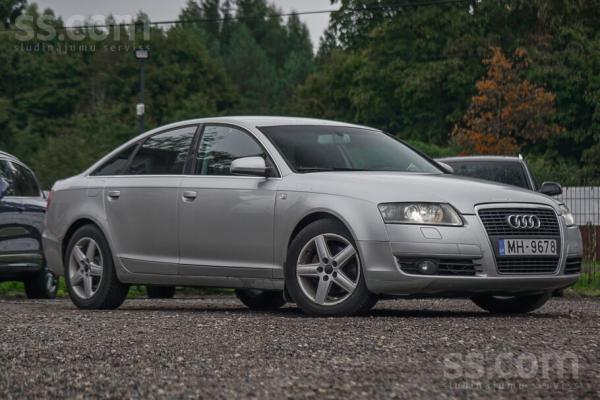 Grey Audi A6 2004 in Riga, with an engine capacity of 2.00 L and mileage of 441 thousand km for 1690 €, photo 5 on AUTOMOTO.COM.LV