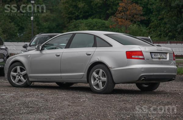 Grey Audi A6 2004 in Riga, with an engine capacity of 2.00 L and mileage of 441 thousand km for 1690 €, photo 6 on AUTOMOTO.COM.LV